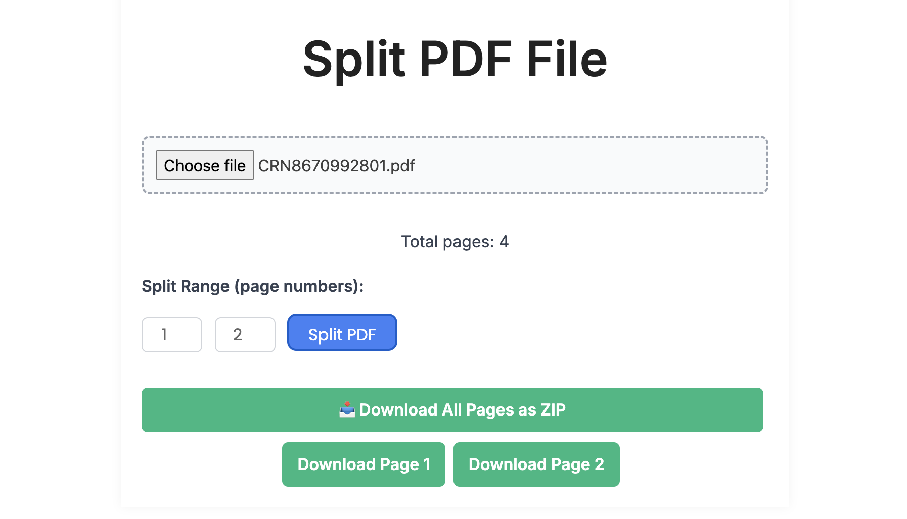 Free Split PDF Files Online - Extract Pages from PDFs - Building Digital Solutions
